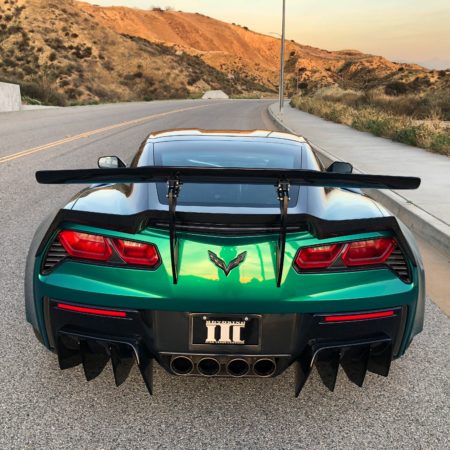 XIK Carbon Fiber Rear Diffuser Series 1 C7 Corvette Stingray / Z06 ...