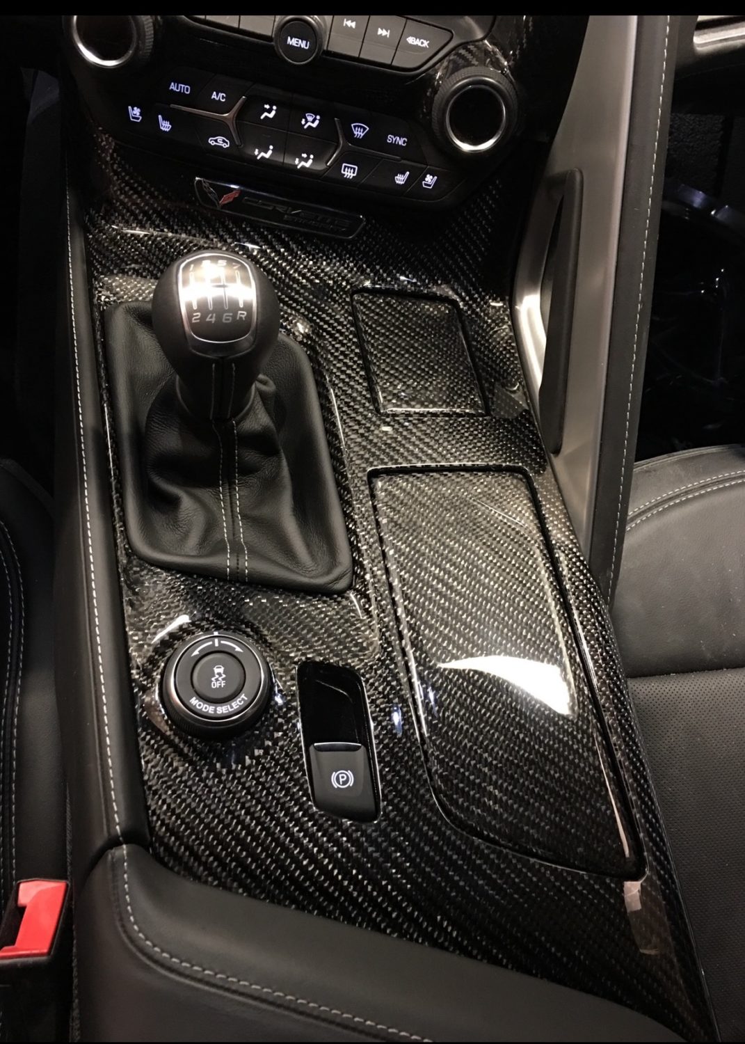 Ivan Tampi Customs C7 Corvette Center Console Carbon Fiber Overlay ...