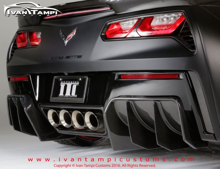 Ivan Tampi Customs XIK Carbon Fiber Rear Diffuser Series 1 C7 Corvette ...