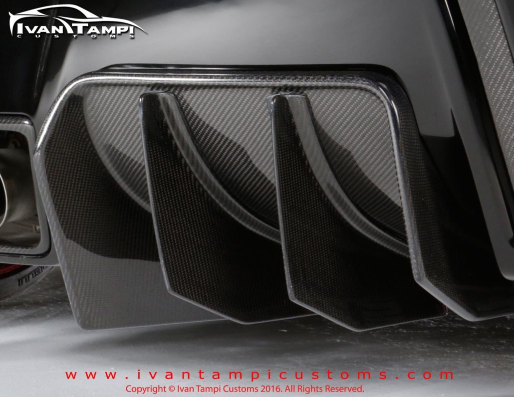 XIK Carbon Fiber Rear Diffuser Series 1 C7 Corvette Stingray / Z06 ...