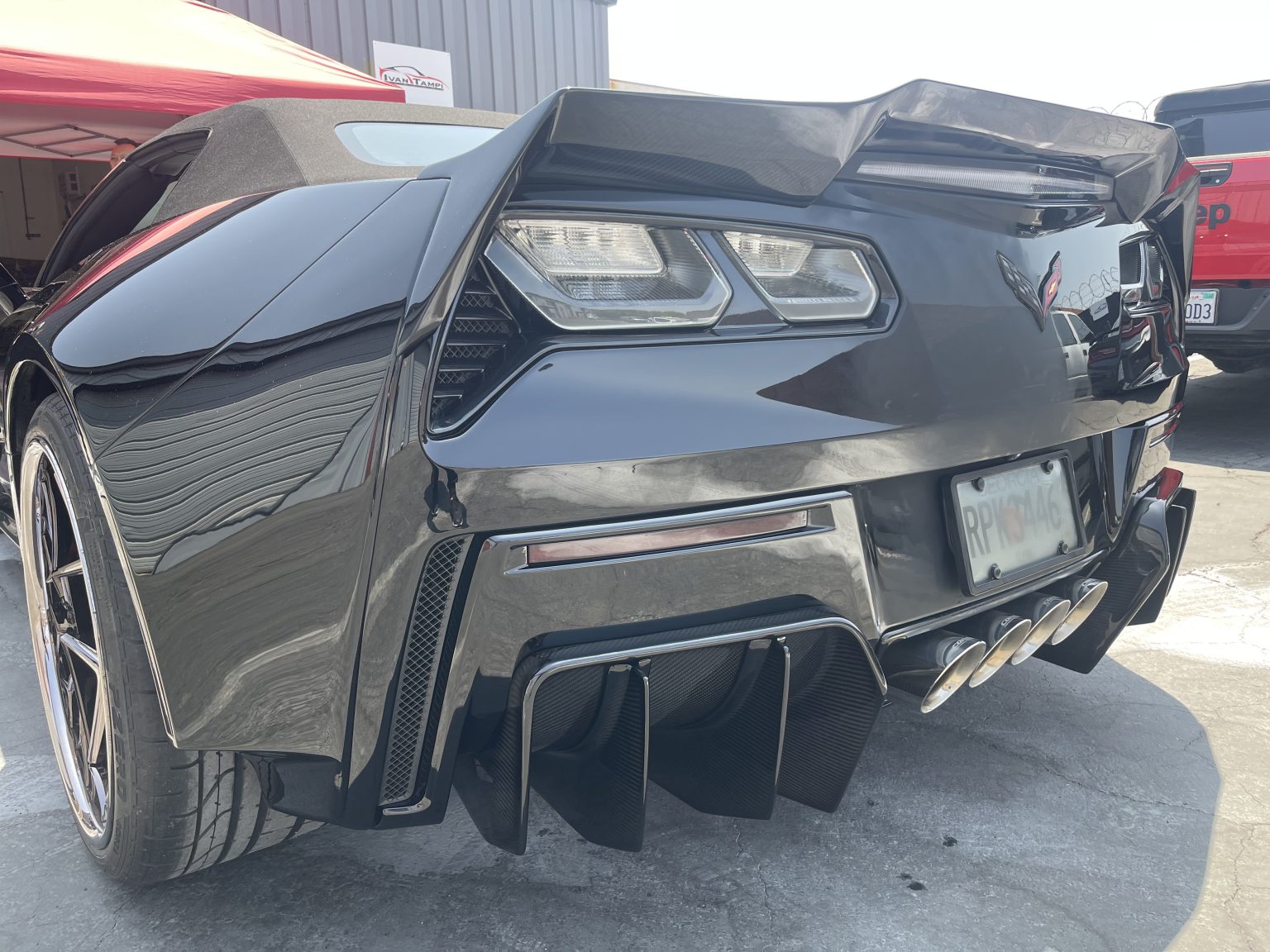 Ivan Tampi Customs XIK Carbon Fiber Rear Deck Wing Series II C7 ...