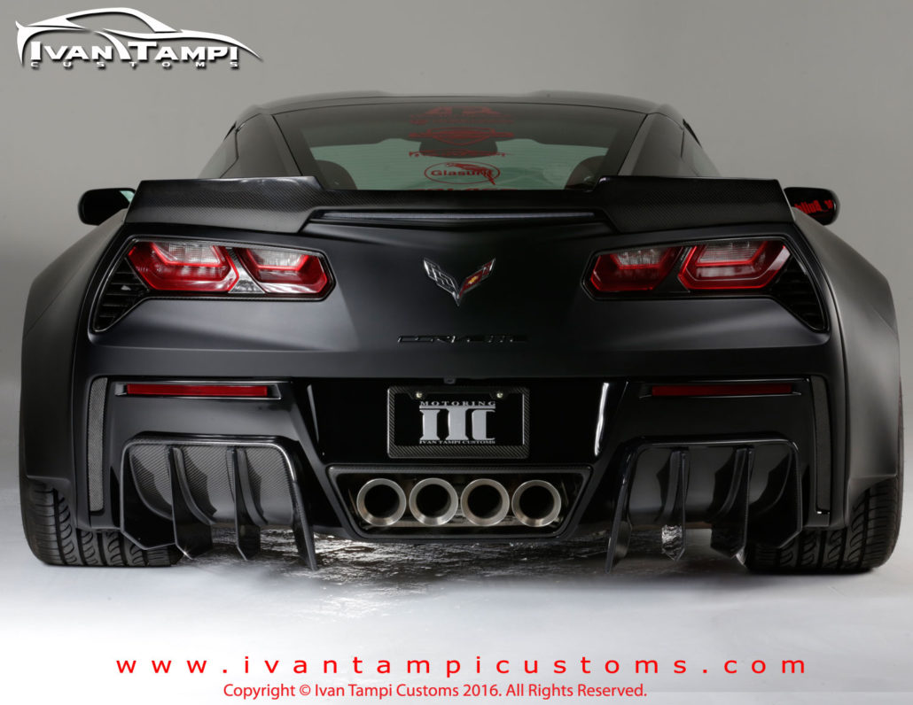 Ivan Tampi Customs XIK Carbon Fiber Rear Diffuser Series 1 C7 Corvette ...