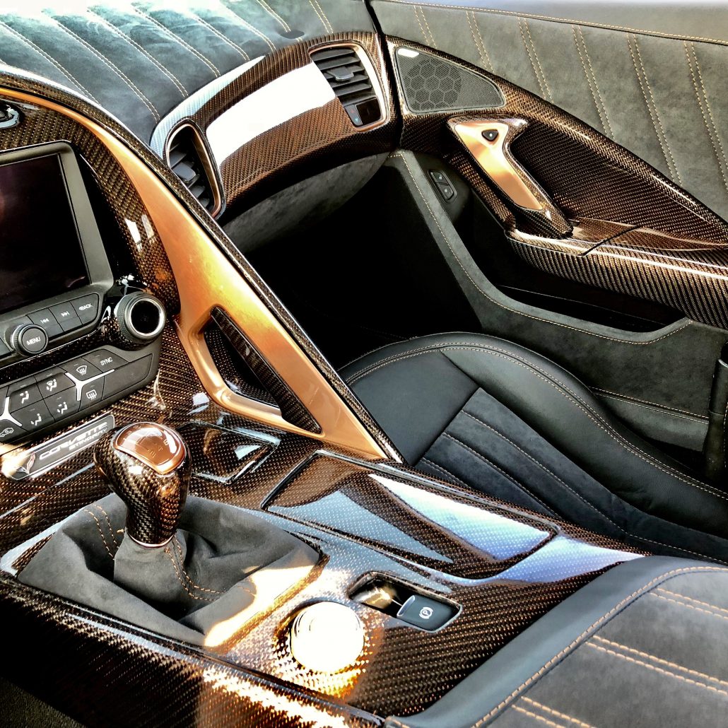 Ivan Tampi Customs C7 Corvette Center Console Carbon Fiber Overlay ...